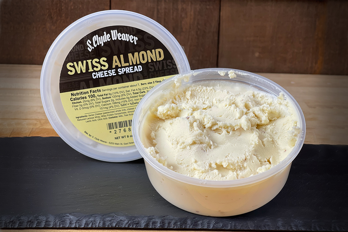 Swiss Almond Cheese Spread for Sale | S. Clyde Weaver