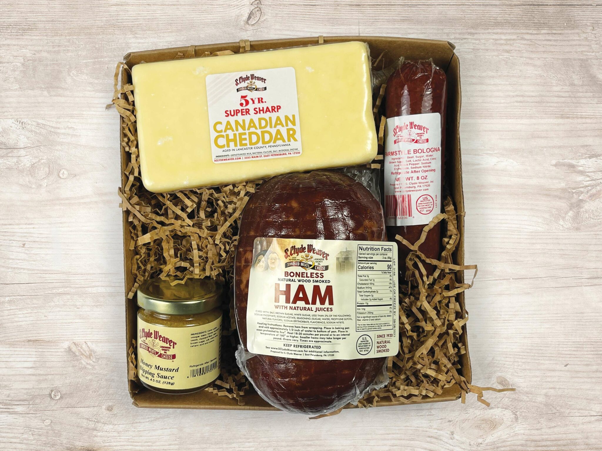 Lancaster County Sampler - HBS | Ham Basket | S. Clyde Weaver