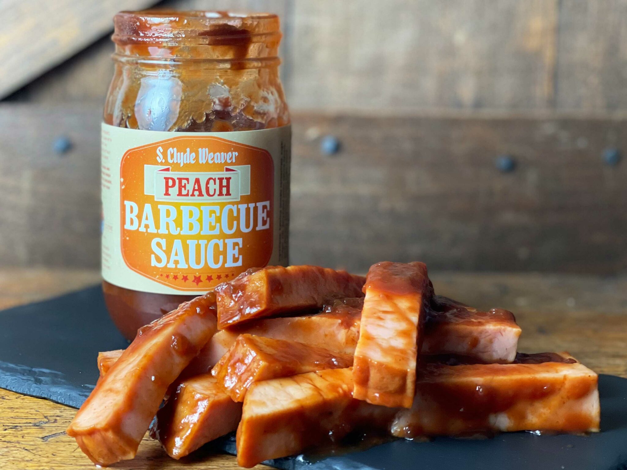 SCW Peach BBQ Sauce - S Clyde Weaver